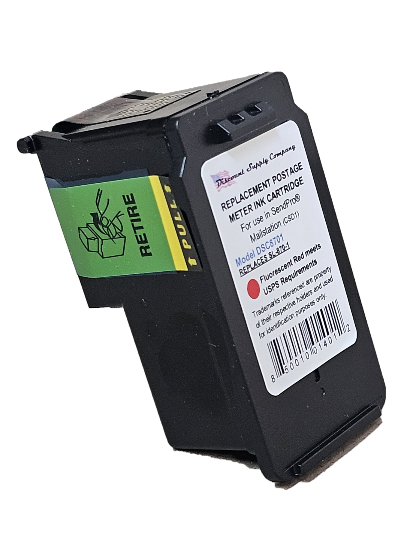 Pitney Bowes Compatible SL-870-1 Red Ink Cartridge for SendPro Mailsta ...